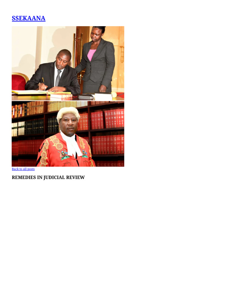 Remedies in Judicial Review Explained | PDF | Mandamus | Legal Remedy