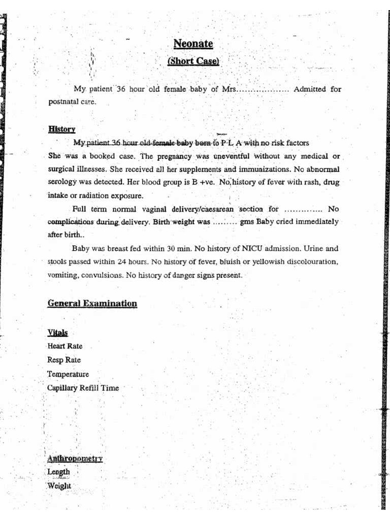 Pedia - Short Case | PDF