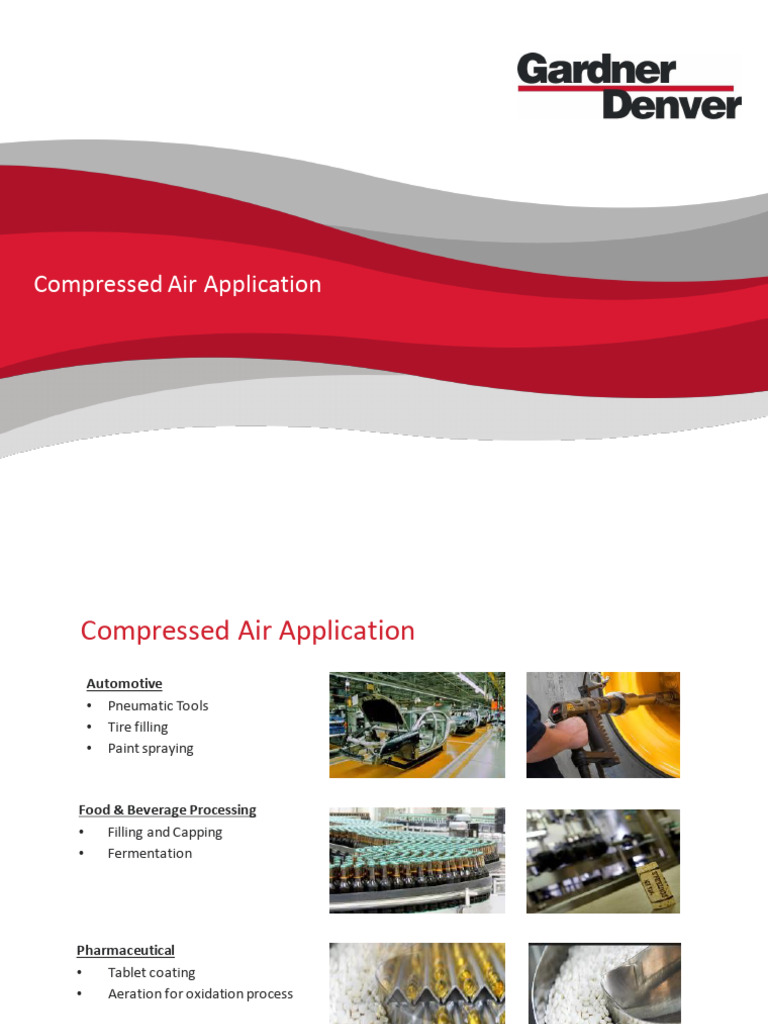 Compressed Air Applications Overview | PDF | Applied And ...
