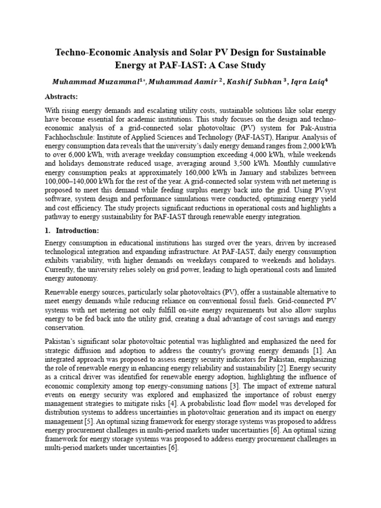 Research Paper Energy Resources | PDF | Photovoltaic System | Photovoltaics
