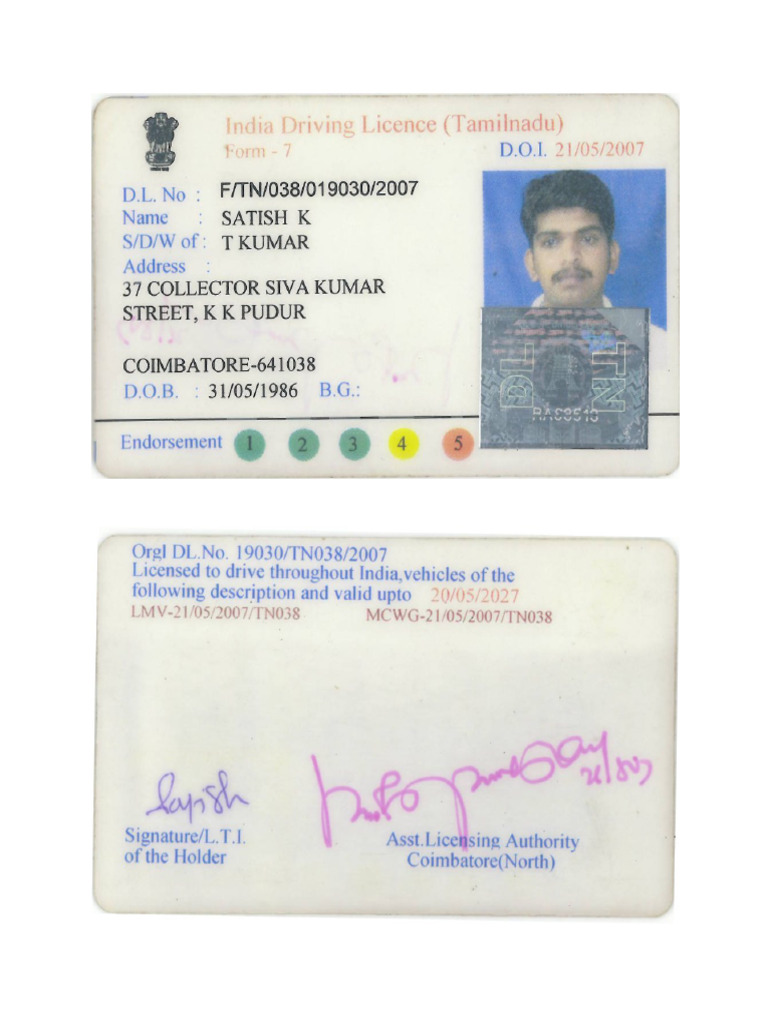 Driving License | PDF