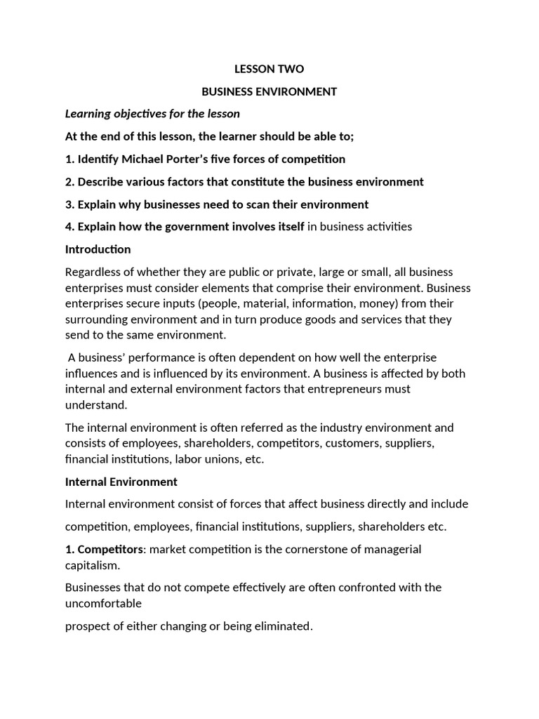 Business Lesson 1 | PDF | Partnership | Limited Liability Company