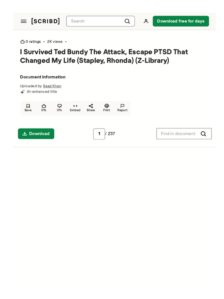 Document720607373i Survived Ted Bundy The Attack Escape PTSD That ...