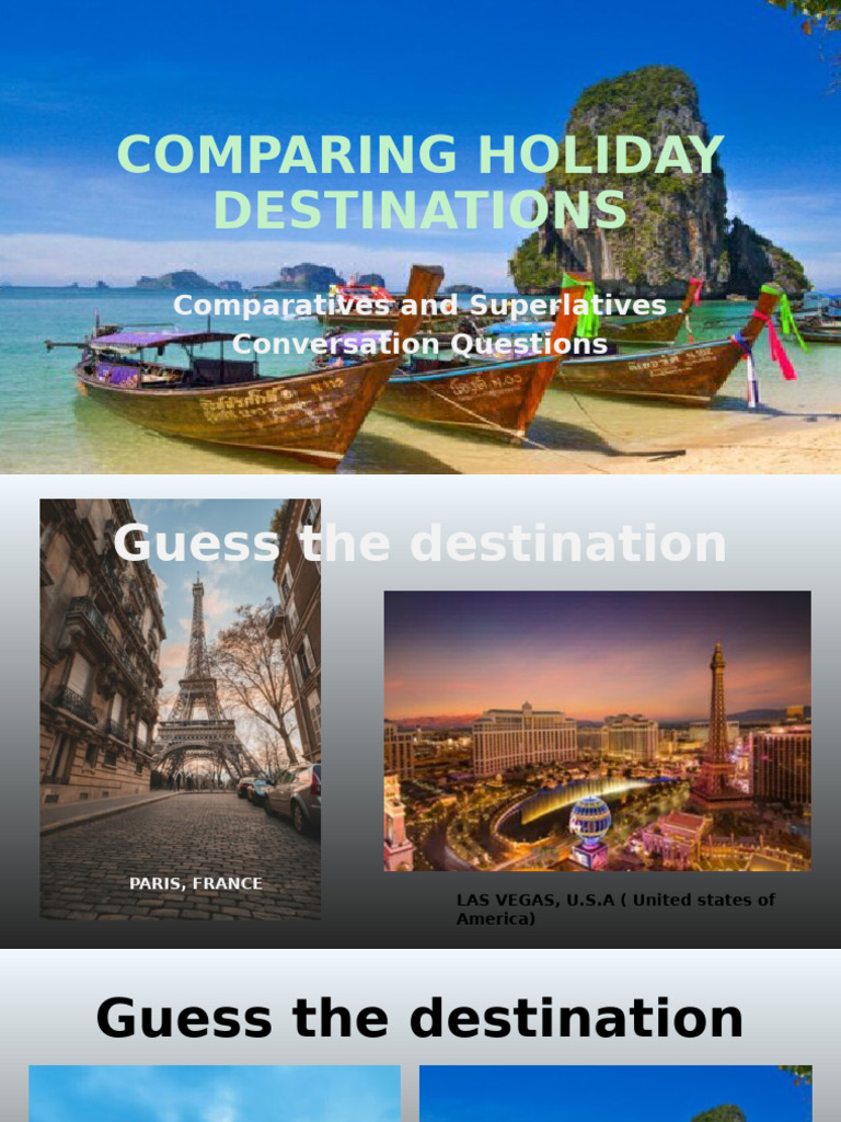 Guess The Destinations Conversation Questions | PDF