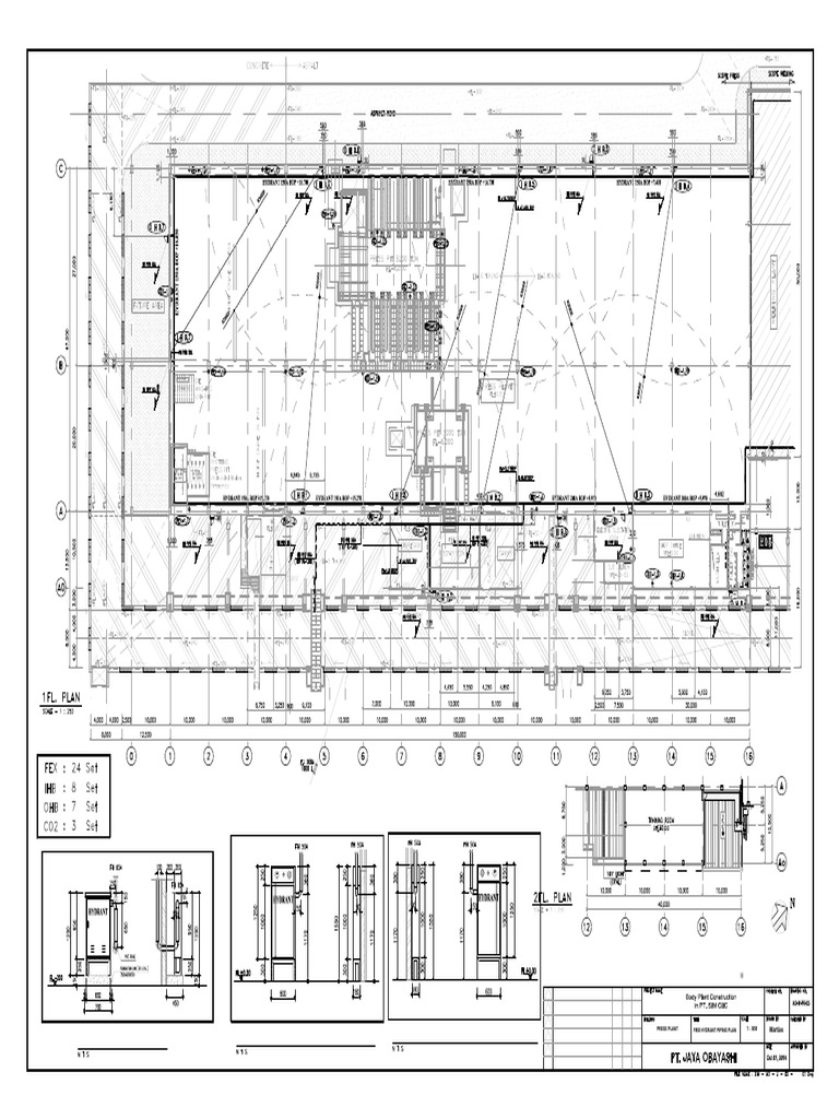 Fire Hydrant Piping Plan for Press Plant | PDF