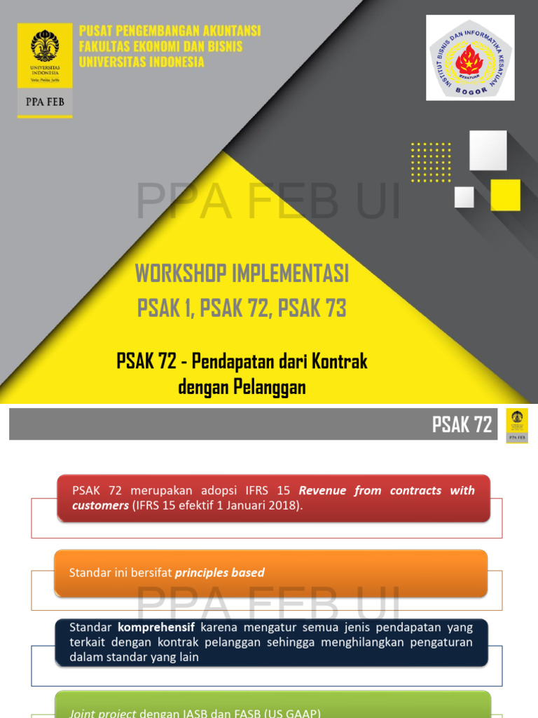 Implementasi PSAK 72 Pendapatan Kontrak | PDF