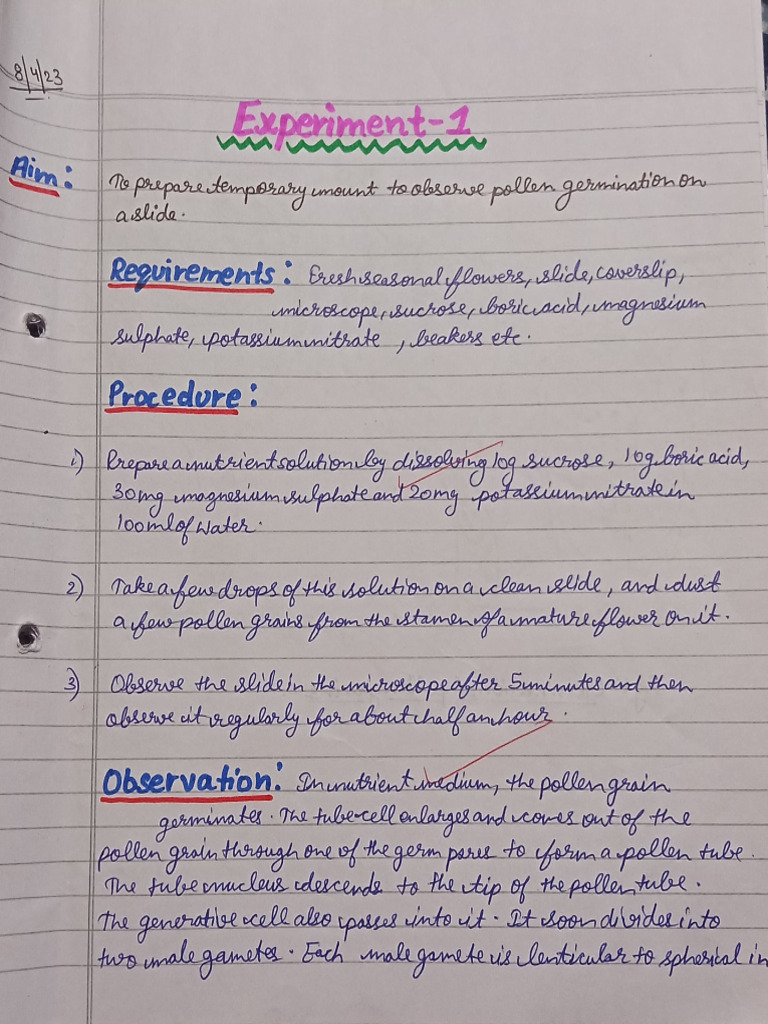 Practicals Bio | PDF
