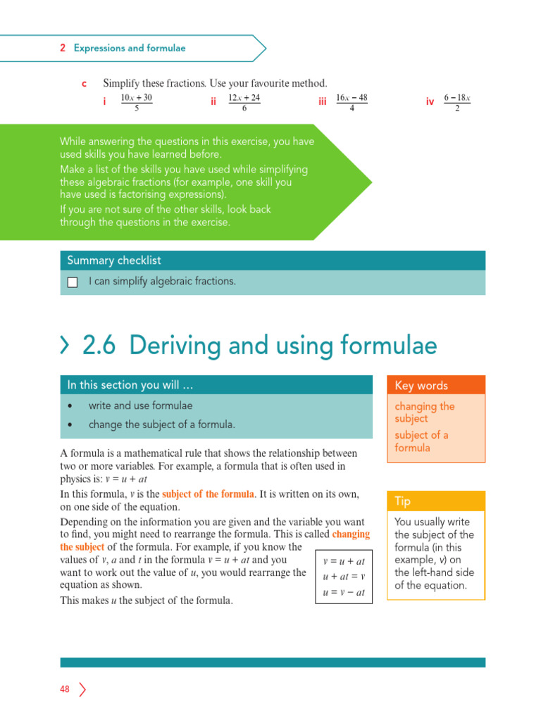 8th Grade Algebraic Fractions Worksheet | PDF | Variable (Mathematics ...