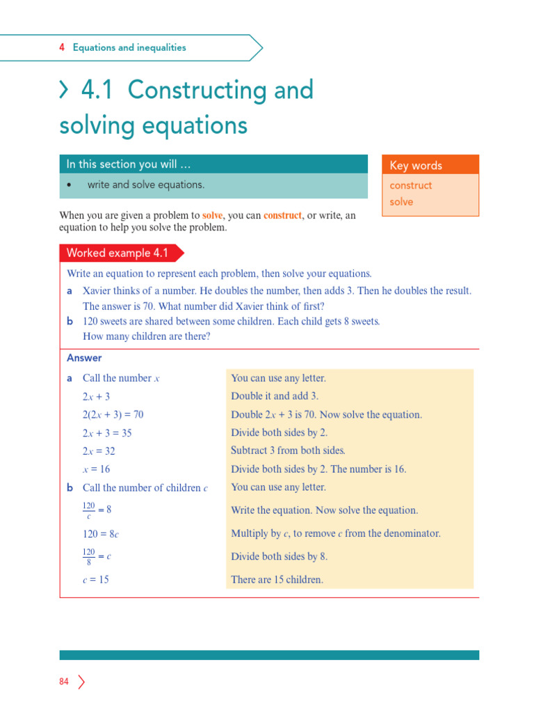 Maths LB Grade 9 Lecture29 | PDF | Equations | Mathematics