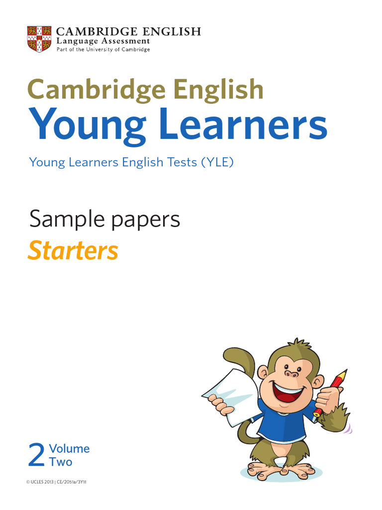 Cambridge Starters Sample Papers Vol 2 | PDF