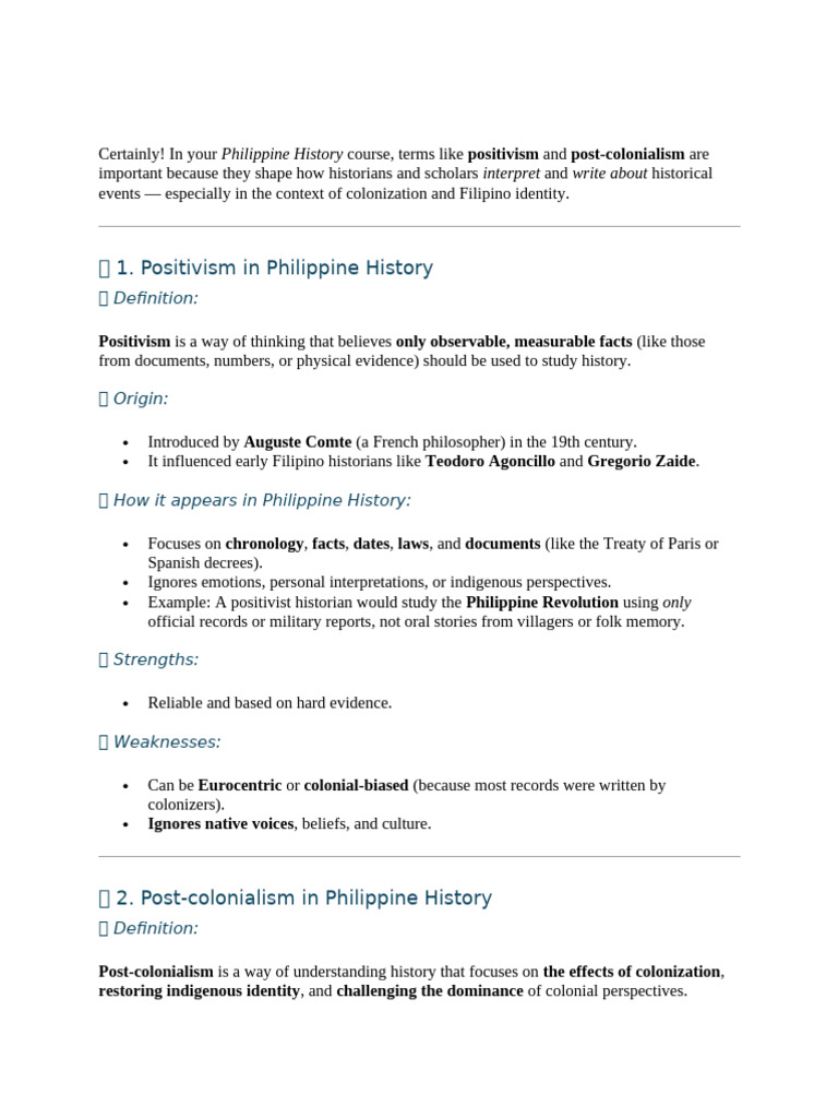 Positivism and Postcolonialism | PDF | Postcolonialism | Positivism