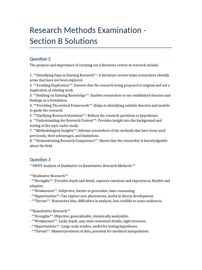Research Methods: Literature Review & Designs | PDF | Methodology ...