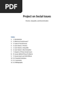 Social Issues Project Class10 With Captions Final | PDF | Poverty ...
