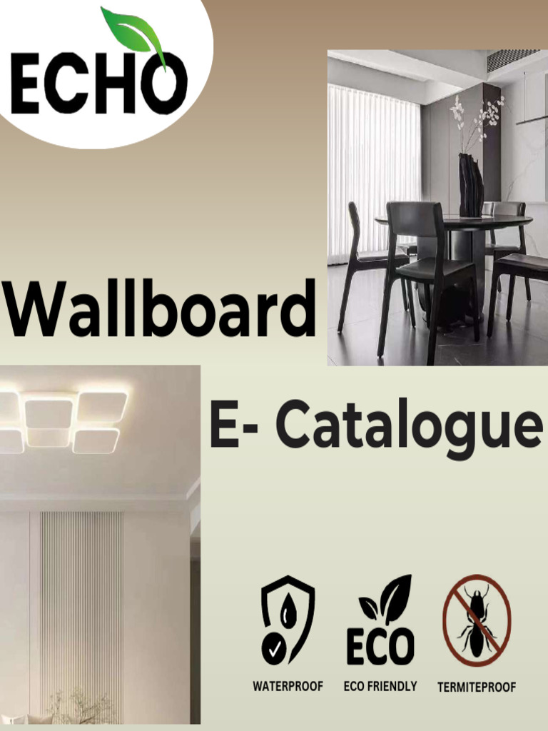 Echo Wallboard Specifications | PDF | Materials | Building Materials