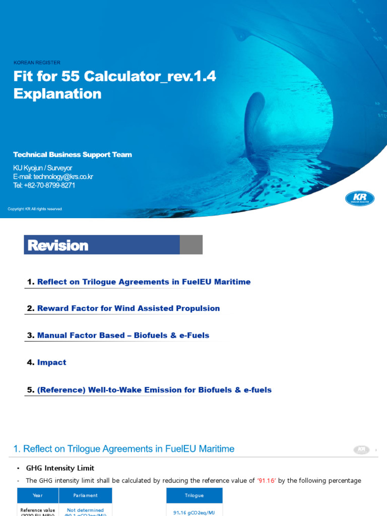 Fit For 55 Calculator Rev.1.4 Explanation 230706 | PDF | Biofuel | Biodiesel