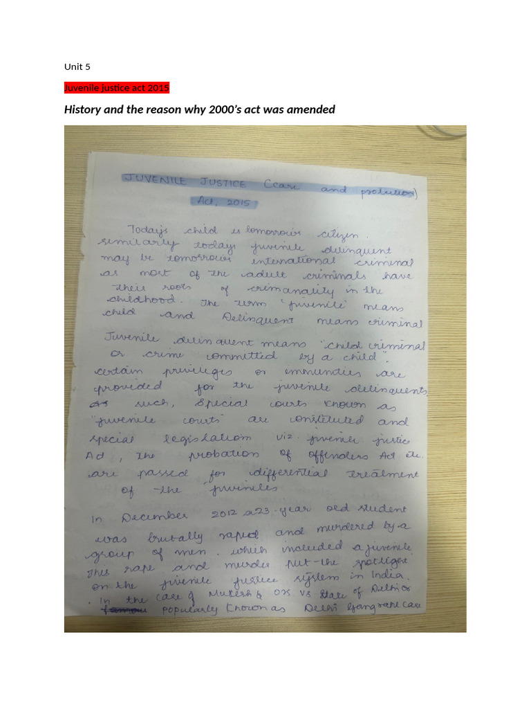 Unit 5 Bnss Syllabus Based | PDF | Probation | Juvenile Delinquency