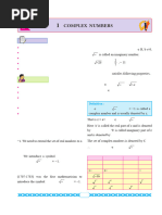 Complex Numbers | PDF | Real Number | Complex Number
