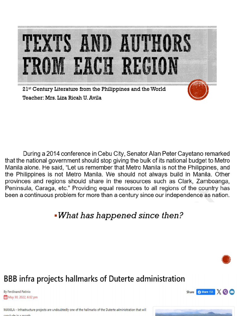 21st CL Lesson 4 Authors From Regions | PDF