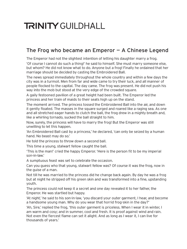 FStories - Frog Who Became Emperor | PDF | Literary Motifs | Folklore