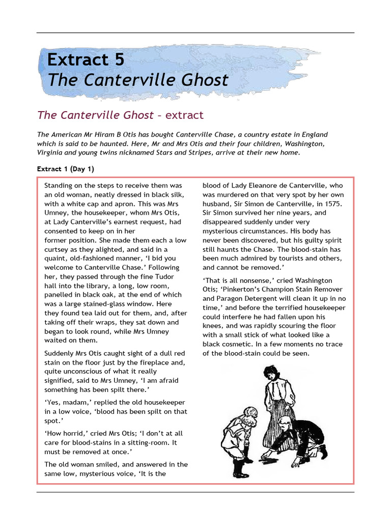 The Canterville Ghost by Oscar Wilde | PDF