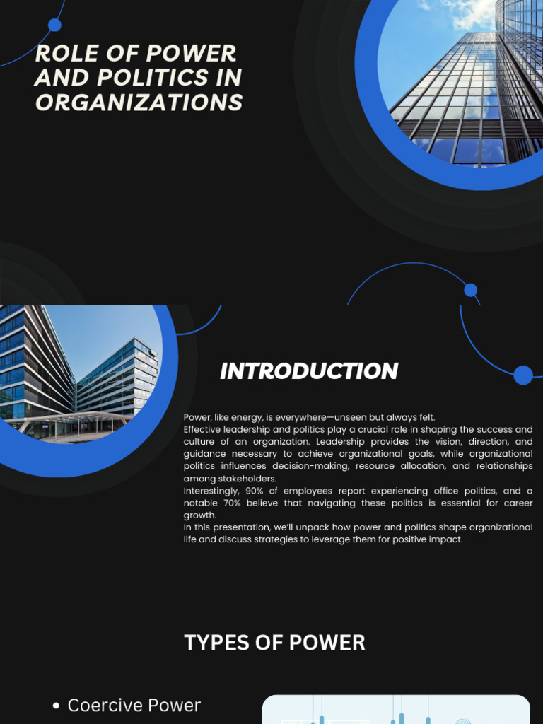 Role of Power and Politics | PDF | Power (Social And Political ...