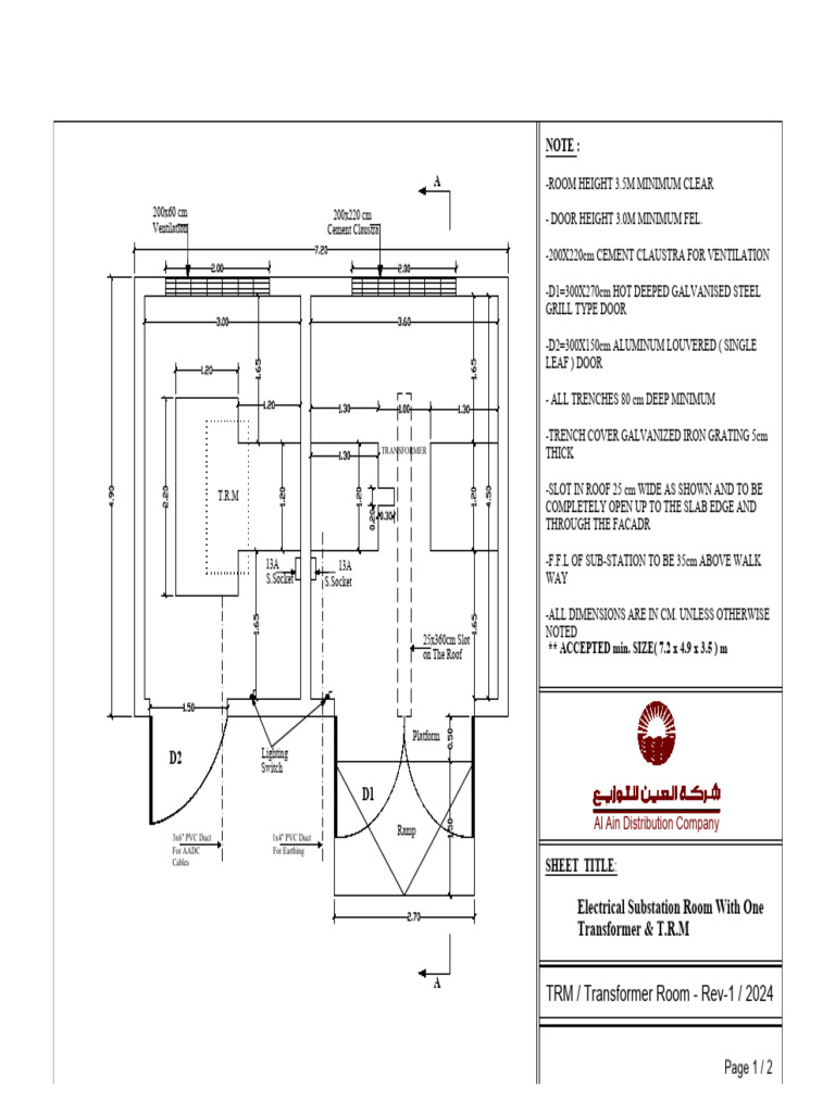 Note:: 200x220 CM Cement Claustra 200x60 CM Ventilation | PDF ...