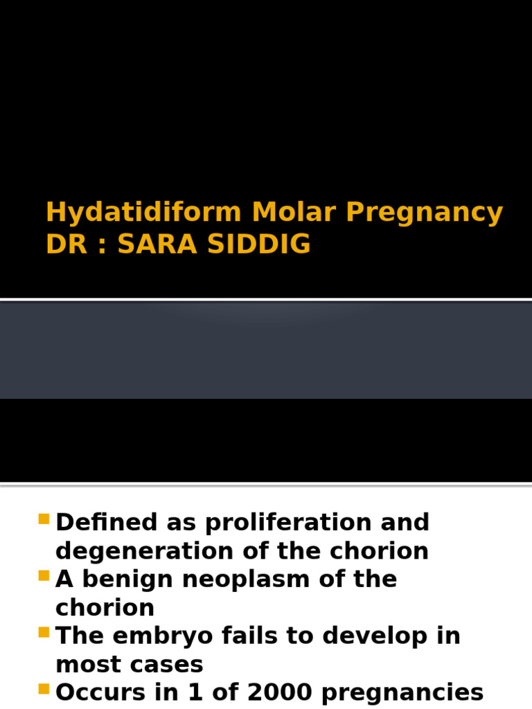 Hydatidiform Molar Pregnancy | PDF