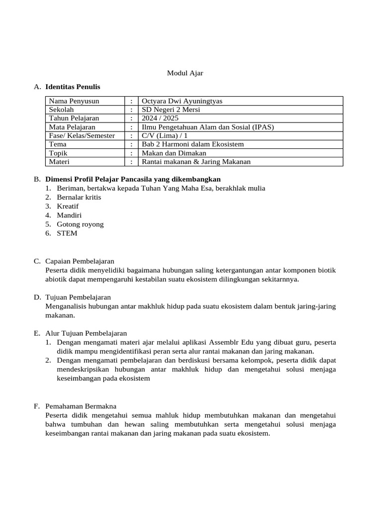 Modul Ajar STEM | PDF
