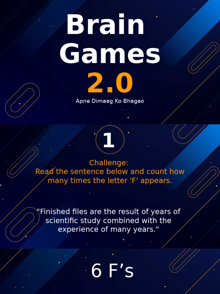 Brain Games 2.0 | PDF