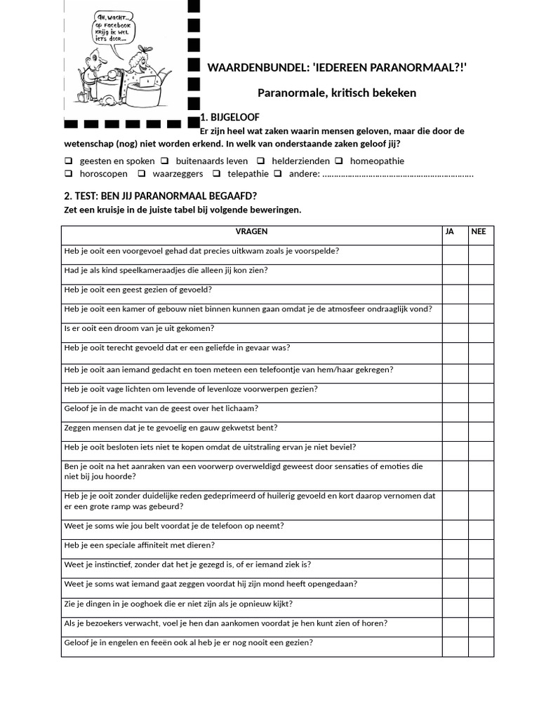 Werkbundel Paranormaal | PDF