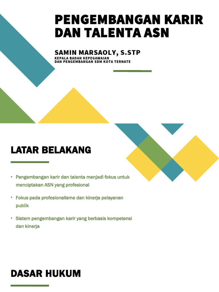 Pengembangan Karir dan Talenta ASN | PDF