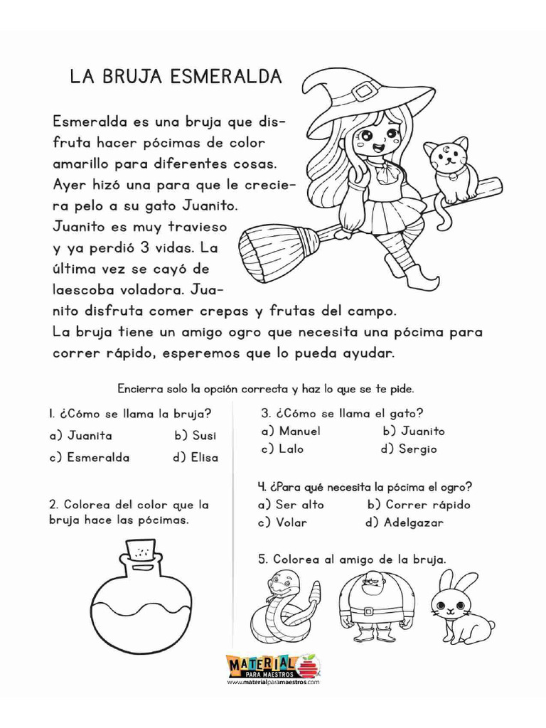 Lecturas de Comprensión Lectora Con Sílabas Trabadas | PDF