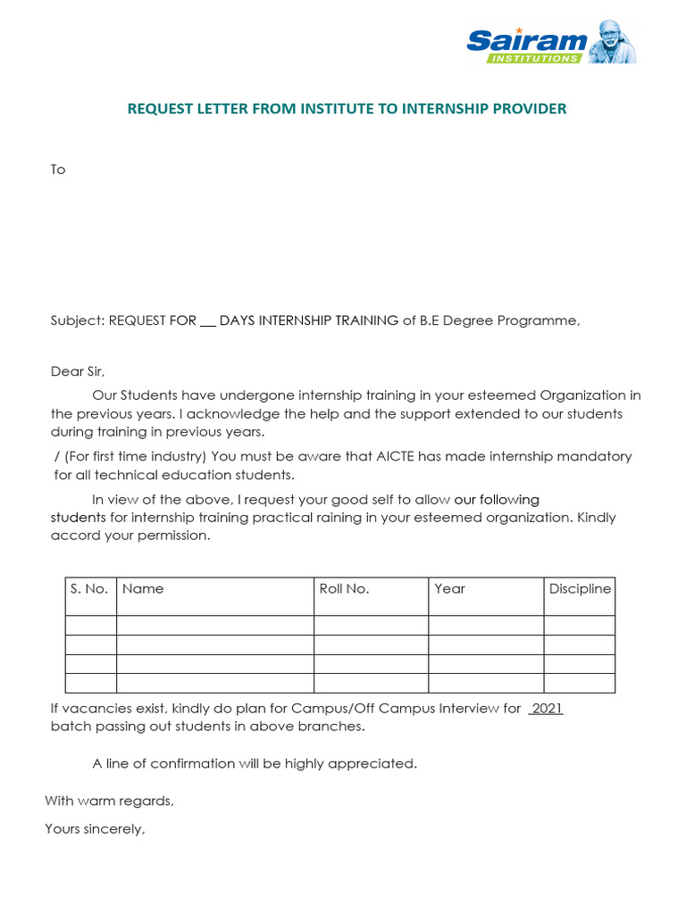 AICTE Internship Form - 1 | PDF