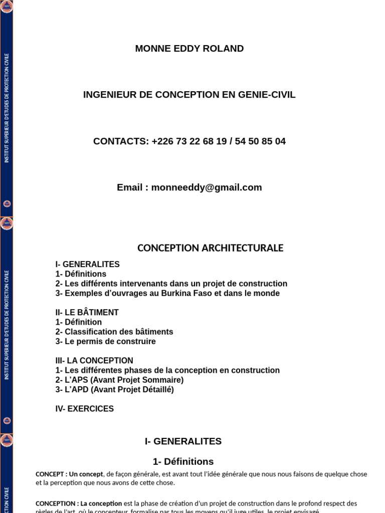 Conception Architecturale | PDF