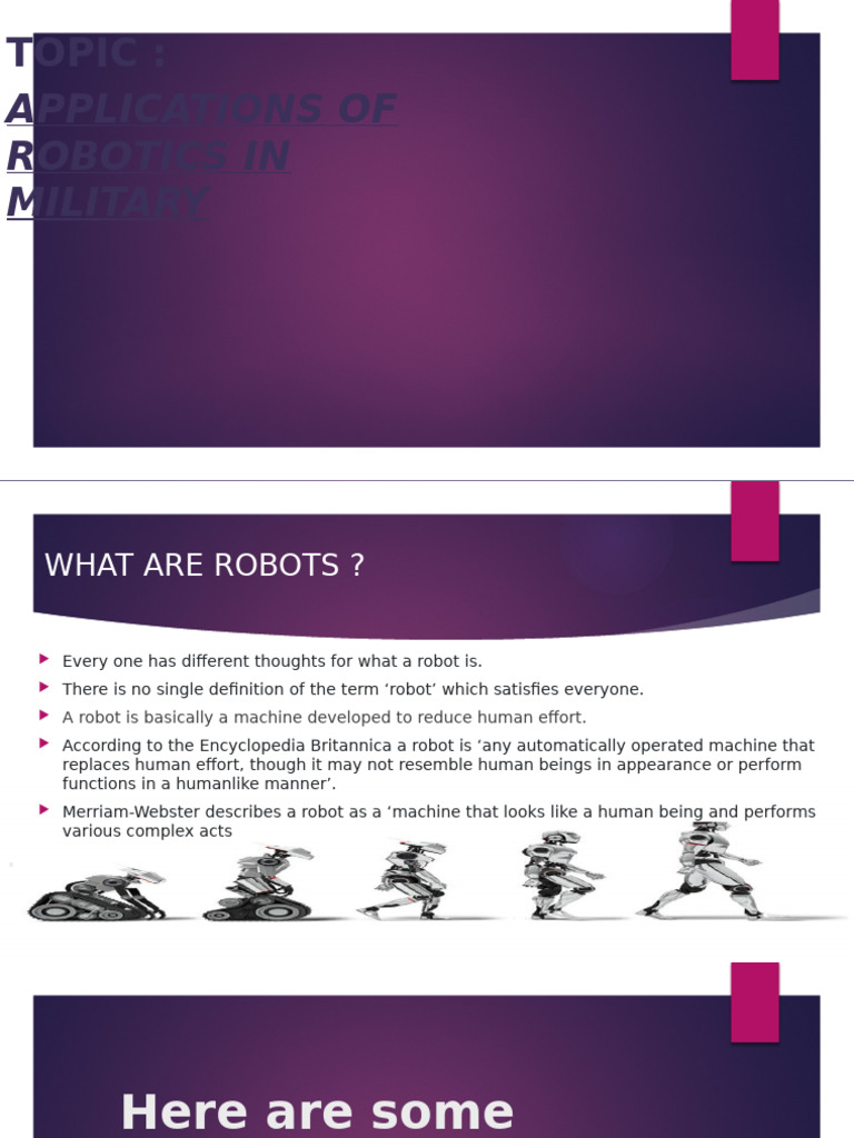 Presentation2 220207043726 | PDF | Robot | Robotics