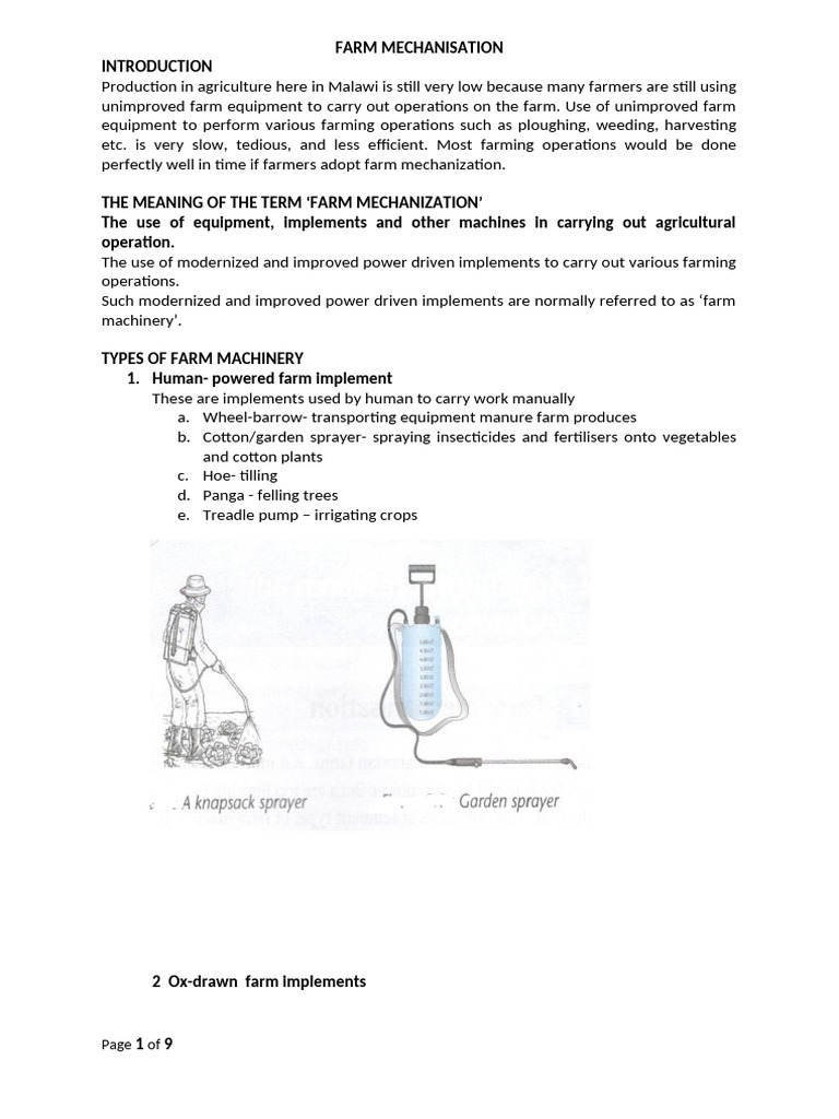 Advantages of Farm Mechanization | PDF | Plough | Agricultural Machinery