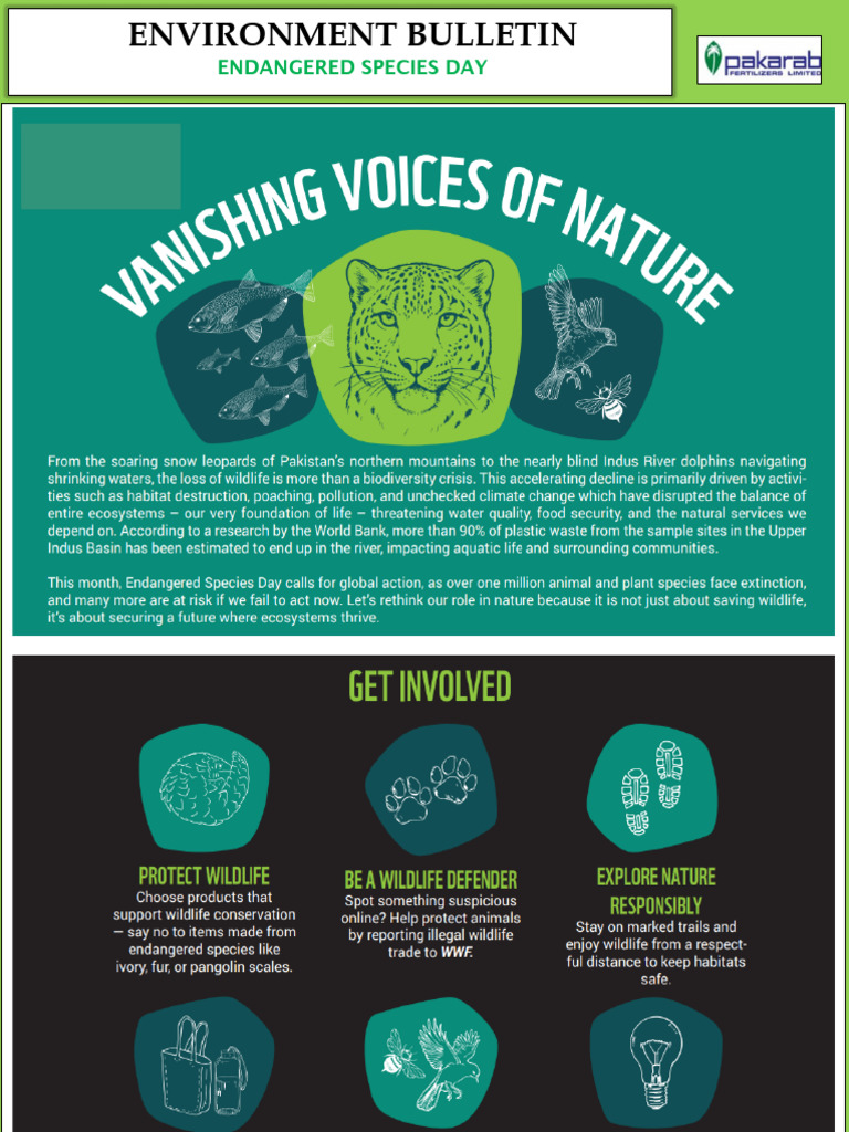 Env - Bulletin (Endangered Species Day) | PDF