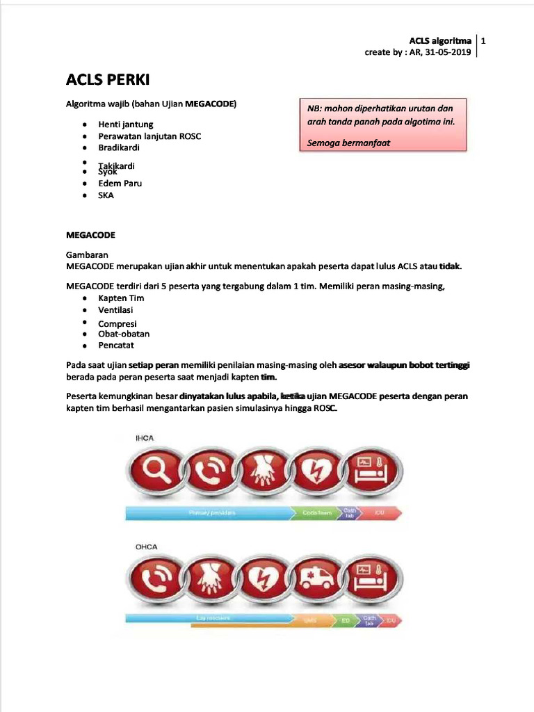 PDF PDF Algoritma Acls Megacode Compress - Compress | PDF