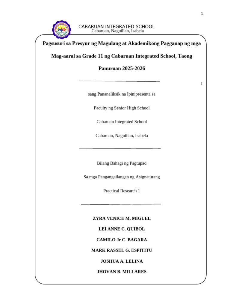 Research Final Tagalog Version | PDF