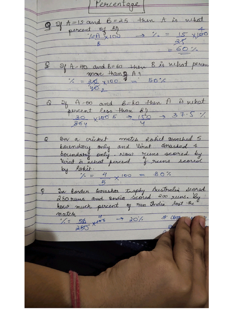 Important Percentage Questions For SSC | PDF