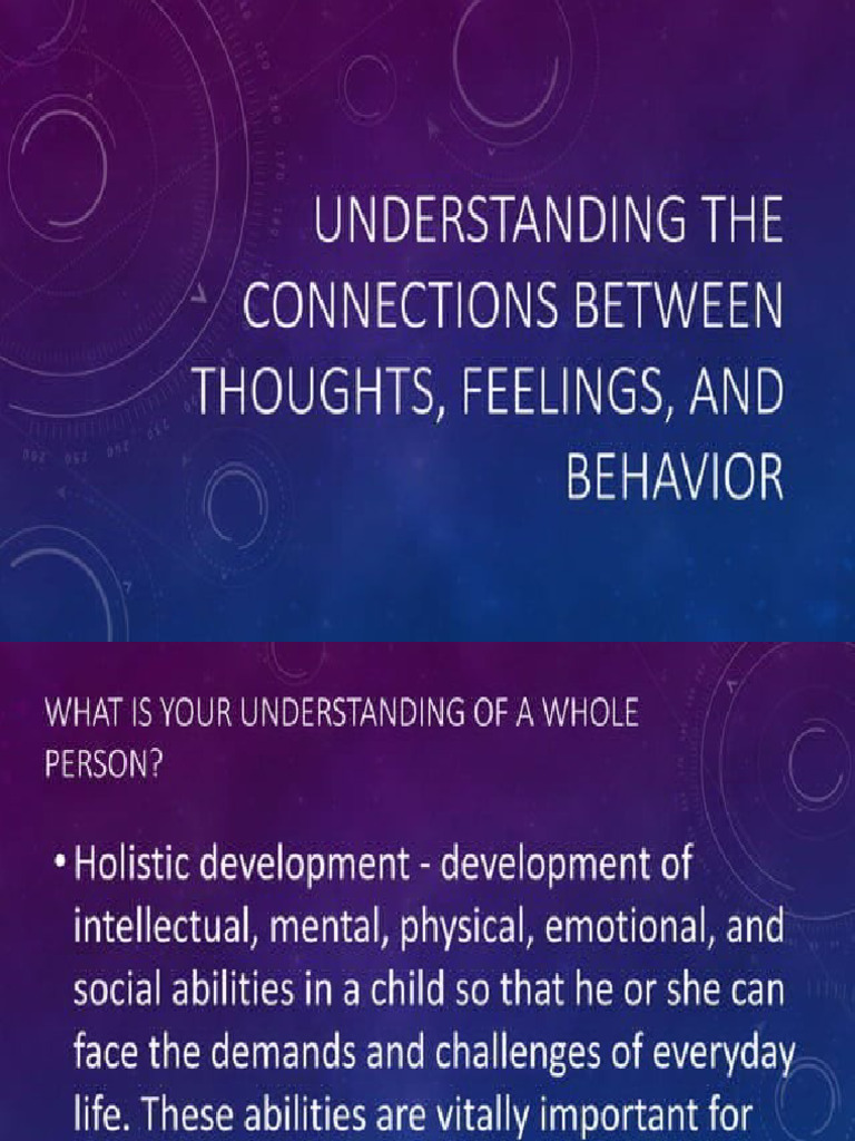 Lesson 4 Understanding Between Thoughts and Feelings | PDF