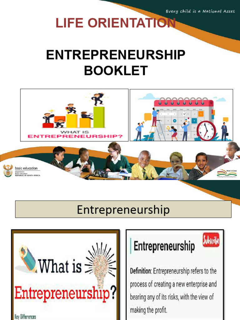 Entrepreneurship Booklet | PDF | Entrepreneurship | Social Entrepreneurship