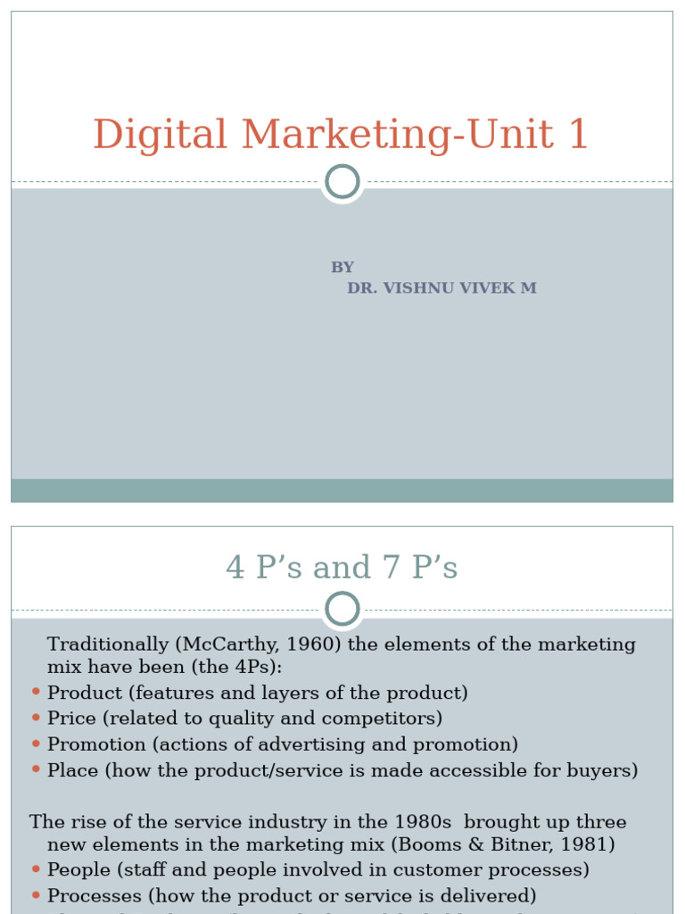 Digital Marketing Unit 1 Final 26th Nov | PDF | Ip Address | Digital ...