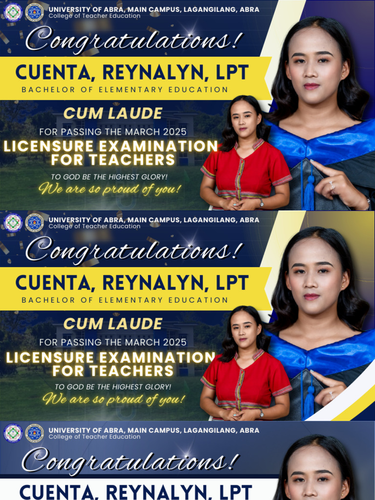 Reynalyn Cuenta: Cum Laude Graduate | PDF