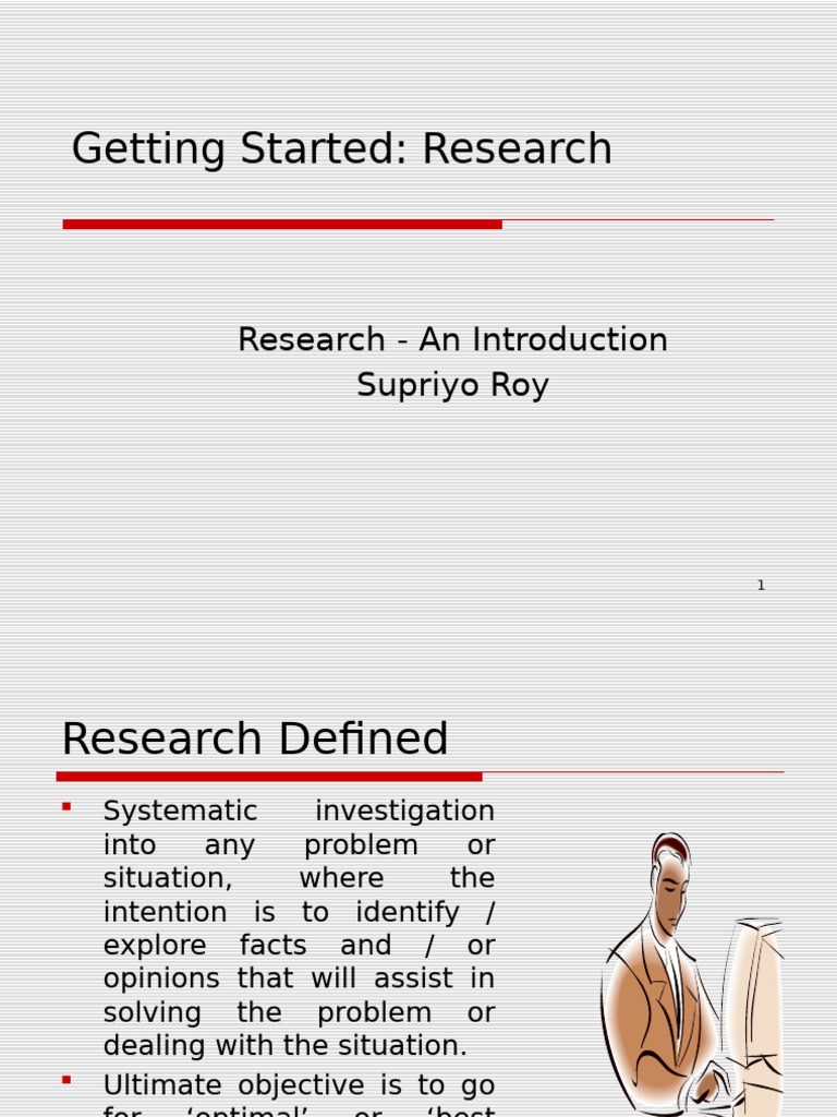 Research - Getting Started - Lecture 1 | PDF | Survey Methodology | Data