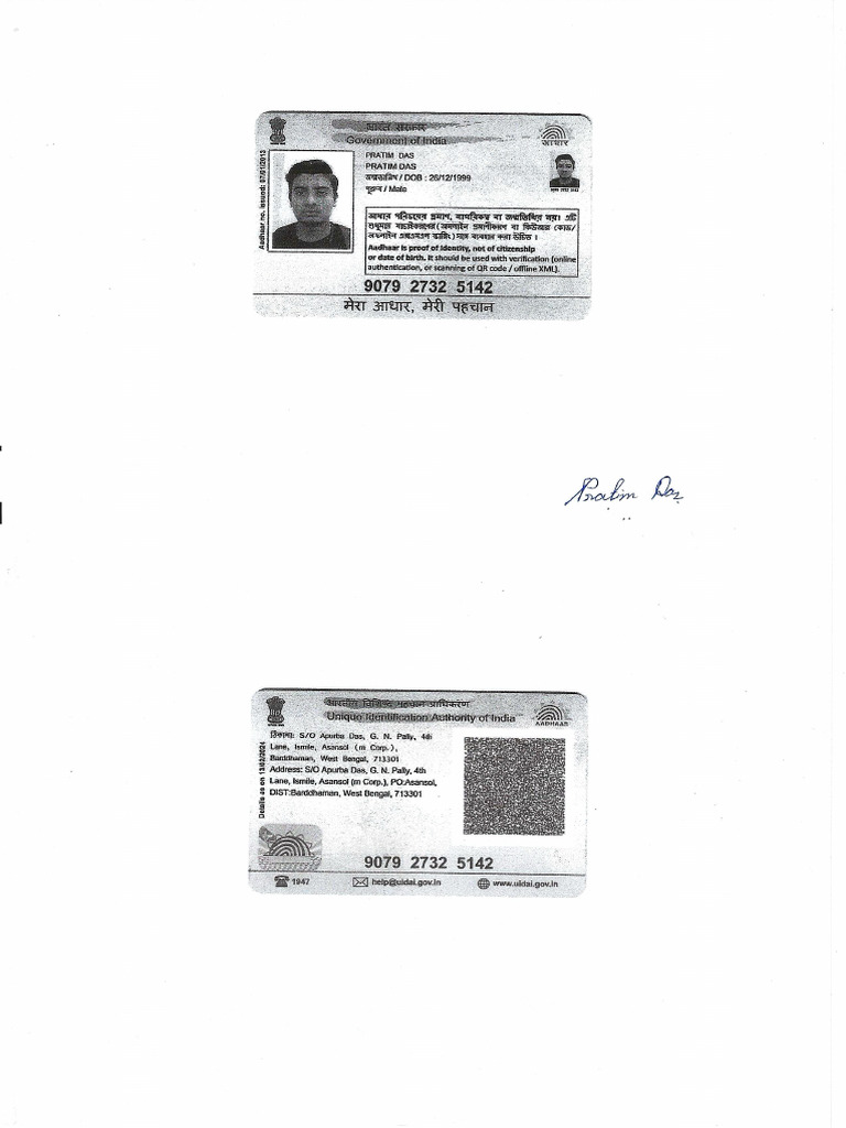 Self Attested Identity & Address Proof | PDF
