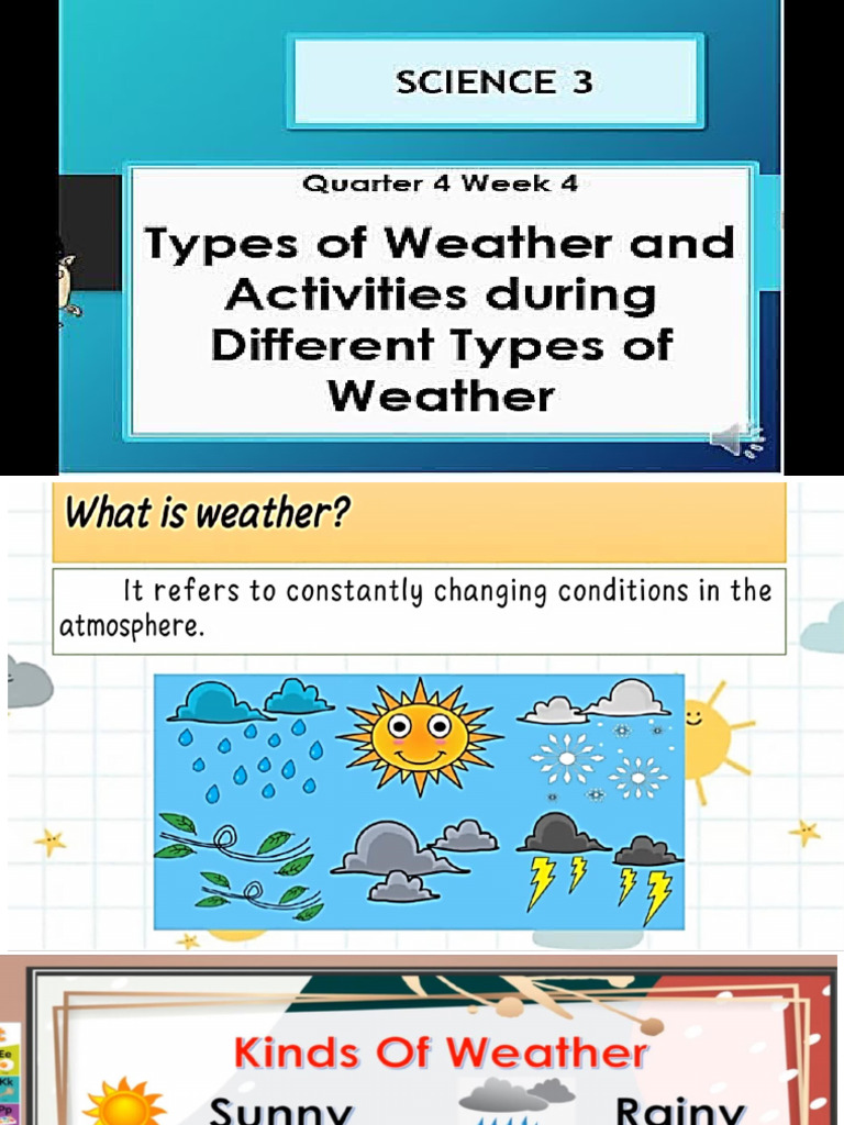 TYpes of Weather | PDF