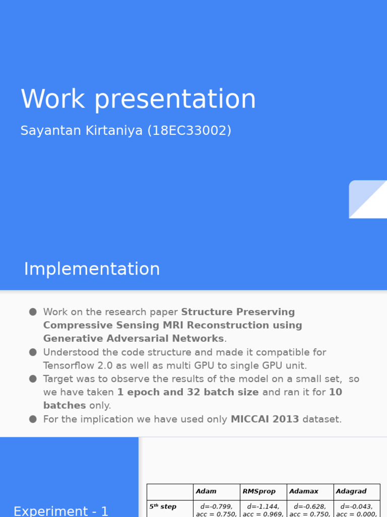 Work Presentation MTP | PDF | Algorithms | Learning