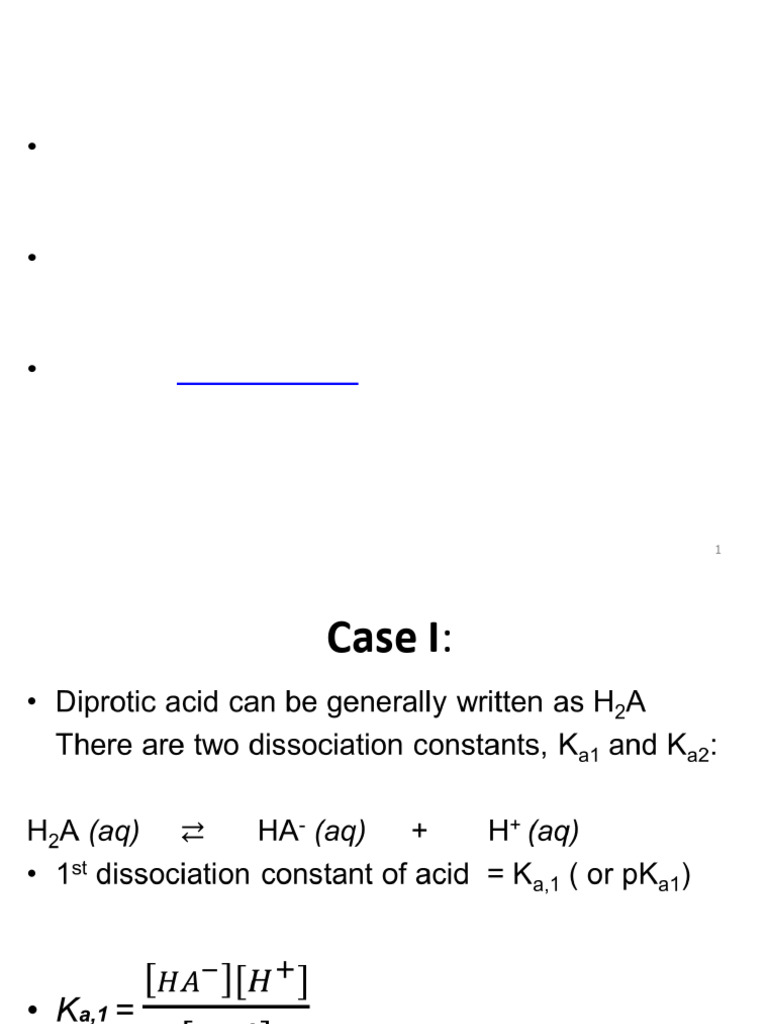 Lecture 11 Titration Curves of Diprotic Acids-Dibasic Bases ...
