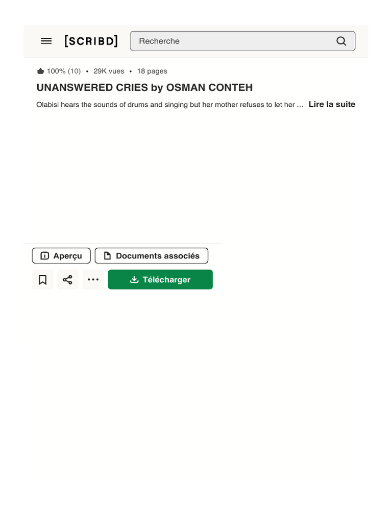 Unanswered Cries by Osman Conteh - PDF - Female Genital Mutilation - Narration | PDF